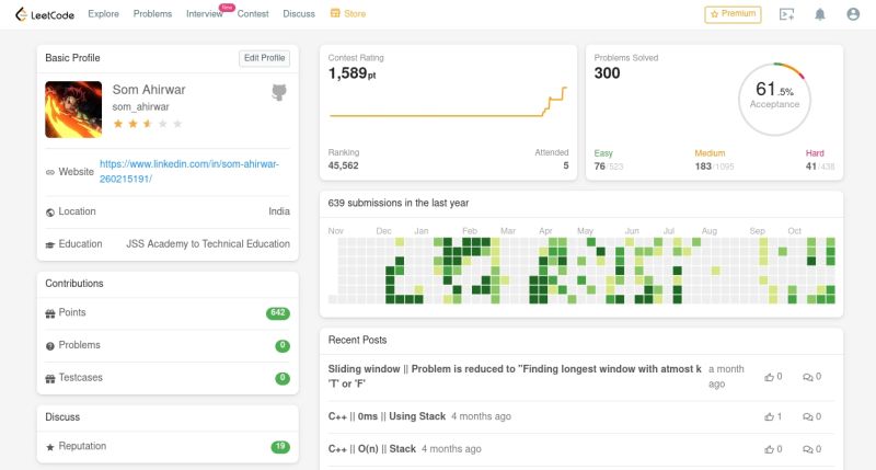 Som Ahirwar on LinkedIn: #leetcode #problemsolving #programming # ... Som Ahirwar on LinkedIn: #leetcode #problemsolving #programming # ...