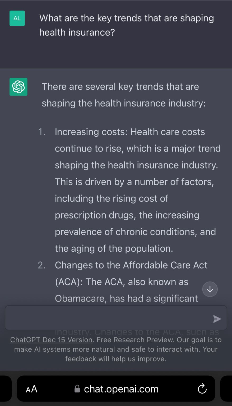 Alessandro Paoli on LinkedIn: #chatgpt #trends #healthinsurance # ... Alessandro Paoli on LinkedIn: #chatgpt #trends #healthinsurance # ...