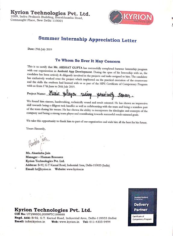 On this day in 2019 I received my first internship certificate for my ... On this day in 2019 I received my first internship certificate for my ...
