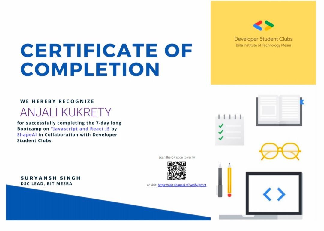 Anjali Kukrety on LinkedIn: #developer #google #javascript #reactjs Anjali Kukrety on LinkedIn: #developer #google #javascript #reactjs