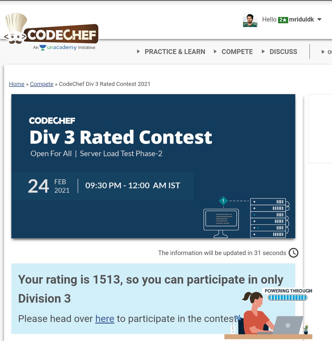 Mridul Das on LinkedIn: #codechef #coding #competitivecoding #rated Mridul Das on LinkedIn: #codechef #coding #competitivecoding #rated