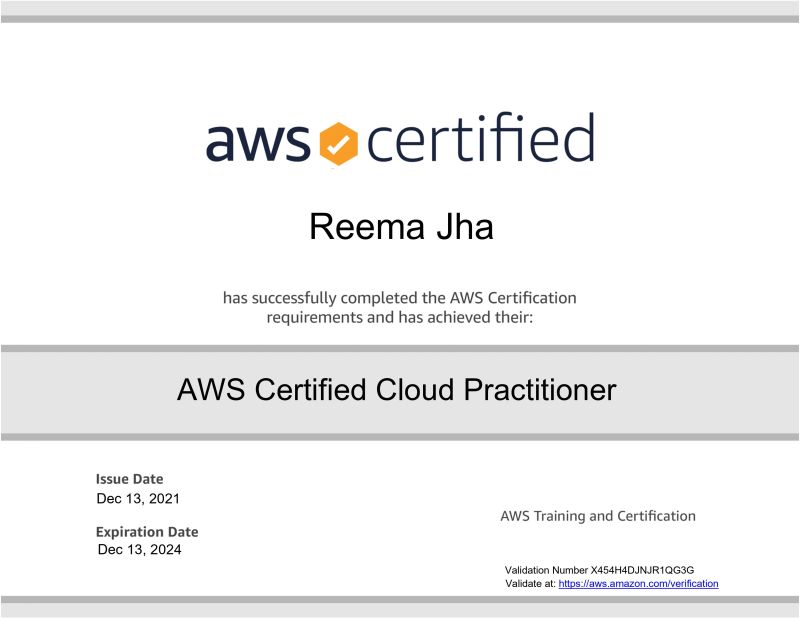 Reema Jha on LinkedIn: #awscertified #cloud #consultadd | 21 comments Reema Jha on LinkedIn: #awscertified #cloud #consultadd | 21 comments