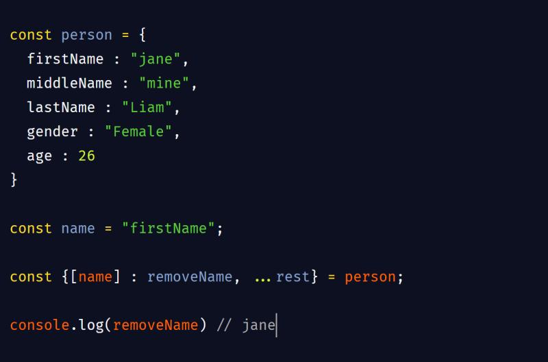 Onome Mine Adamu on LinkedIn: #javascript #es6 Onome Mine Adamu on LinkedIn: #javascript #es6
