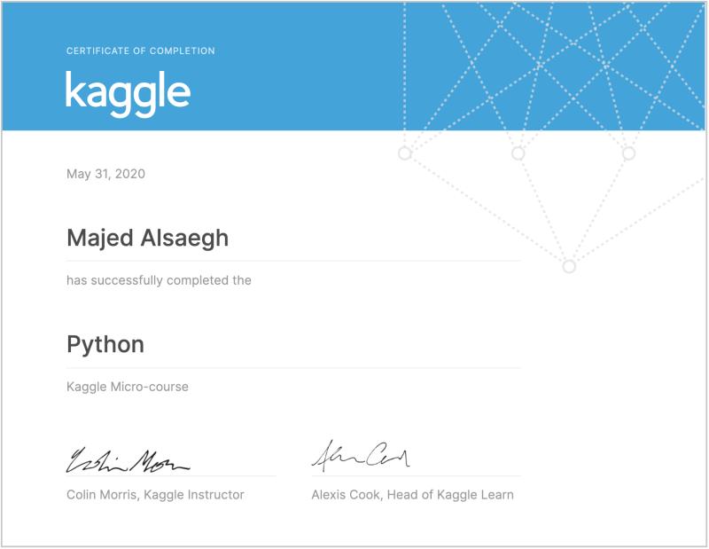 Majed Alsaegh on LinkedIn: #python #kaggle #datascience Majed Alsaegh on LinkedIn: #python #kaggle #datascience
