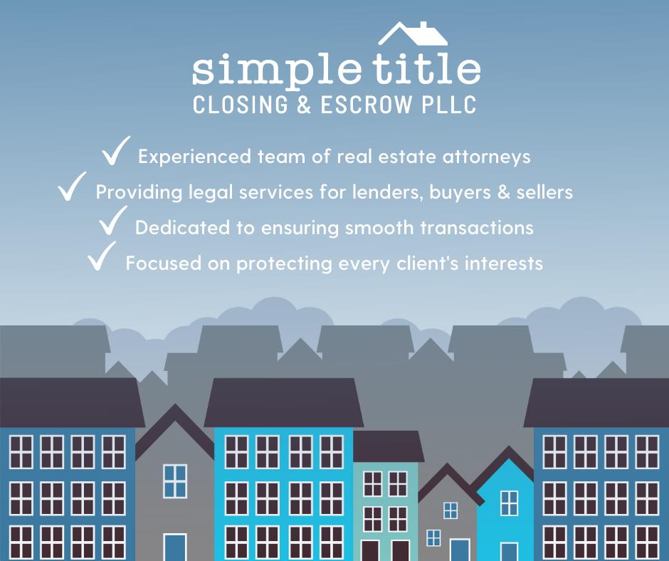 Simple Title Closing and Escrow on LinkedIn: Why choose Simple Title ... Simple Title Closing and Escrow on LinkedIn: Why choose Simple Title ...