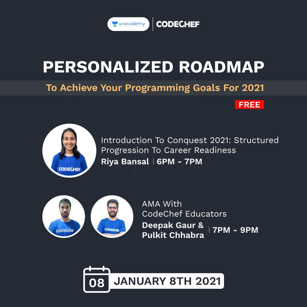 CodeChef on LinkedIn: #programming #codechef #unacademy #newyear2021 CodeChef on LinkedIn: #programming #codechef #unacademy #newyear2021