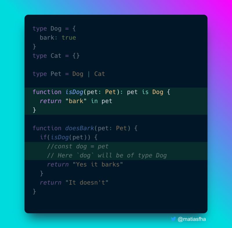 What are Type Predicates in Typescript? They are just a handy and ... What are Type Predicates in Typescript? They are just a handy and ...