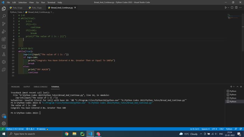 #day9of100daysofcode #pythonprogramming #python3 | Shourya Kumar #day9of100daysofcode #pythonprogramming #python3 | Shourya Kumar