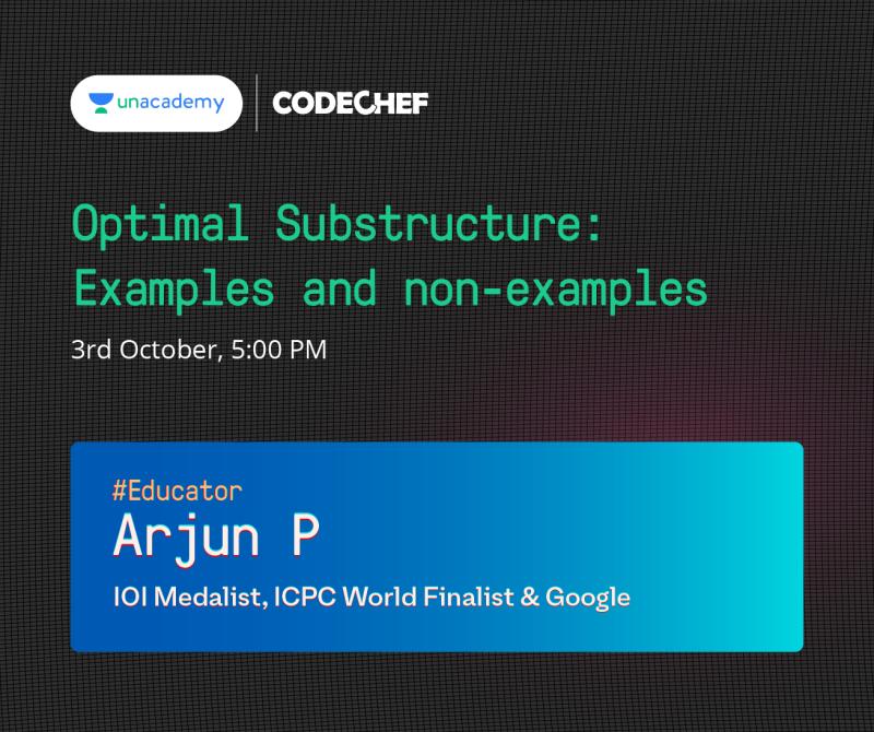 CodeChef on LinkedIn: #codechef #learntocode #programming #unacademy CodeChef on LinkedIn: #codechef #learntocode #programming #unacademy
