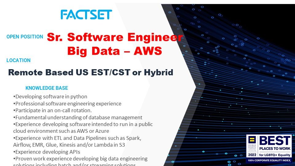 Pierre-Alexandre Mostermans - Senior tech recruiter at FactSet posted ... Pierre-Alexandre Mostermans - Senior tech recruiter at FactSet posted ...
