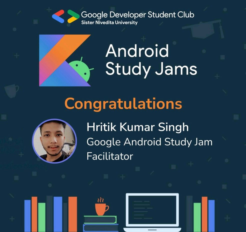 Hritik Kumar Singh on LinkedIn: Hey guys, Android Study Jams are here ... Hritik Kumar Singh on LinkedIn: Hey guys, Android Study Jams are here ...