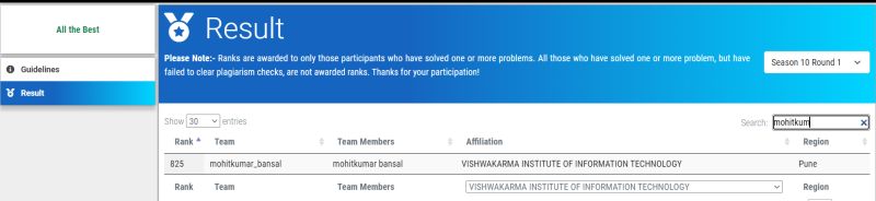 Mohitkumar Bansal on LinkedIn: #codevita Mohitkumar Bansal on LinkedIn: #codevita