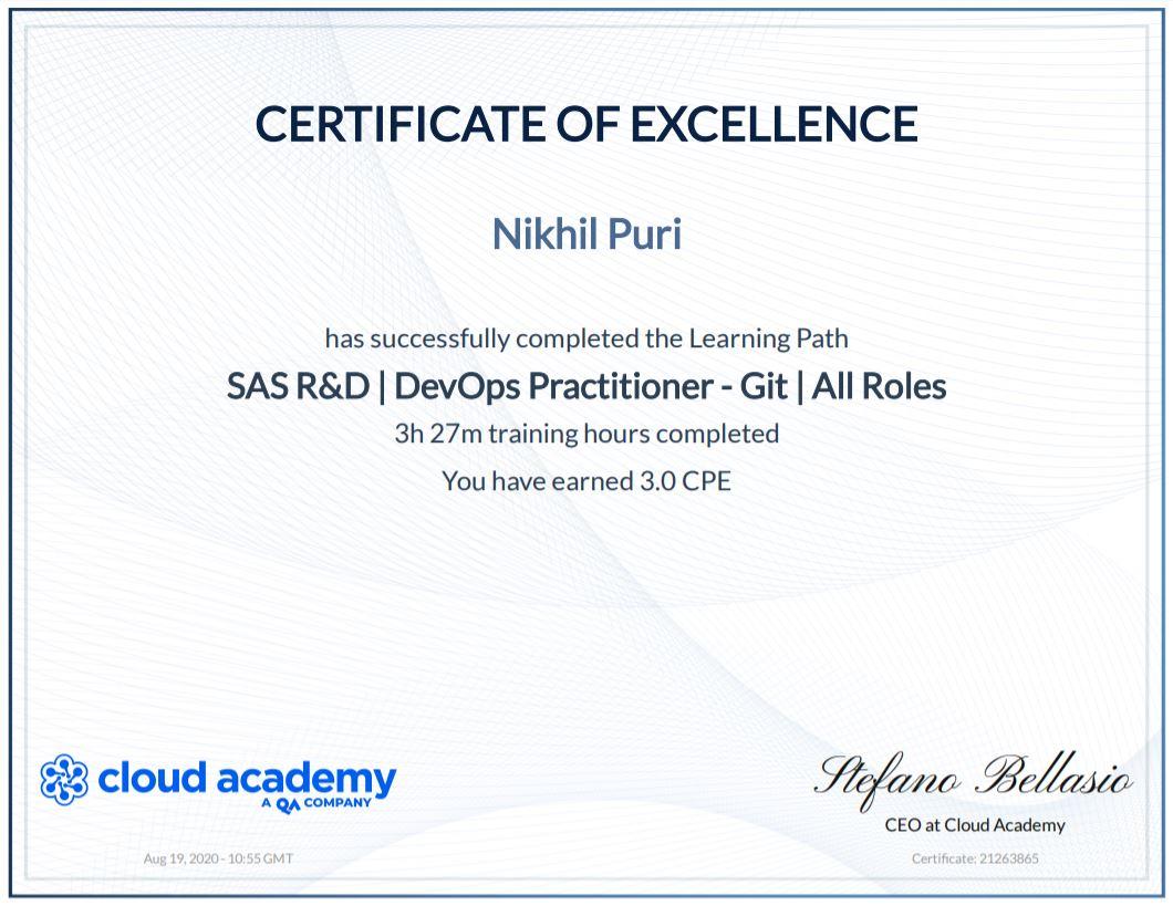 Nikhil Puri on LinkedIn: #sas #devops #git #opentowork Nikhil Puri on LinkedIn: #sas #devops #git #opentowork