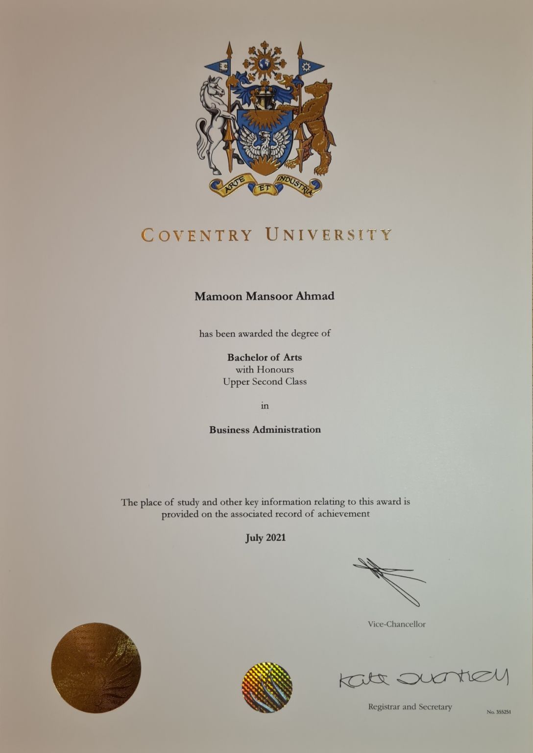 Mamoon Ahmad on LinkedIn: I feel blessed and honoured to have received ... Mamoon Ahmad on LinkedIn: I feel blessed and honoured to have received ...