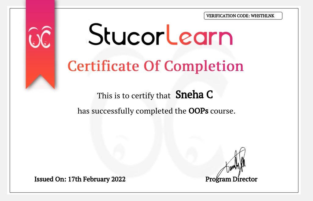Sneha Chandramohan on LinkedIn: #coding #oopsconcepts #javaprogramming ... Sneha Chandramohan on LinkedIn: #coding #oopsconcepts #javaprogramming ...