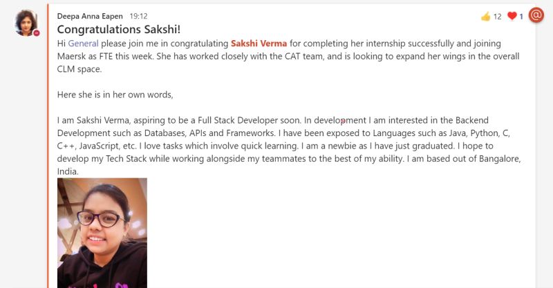 Sakshi Verma on LinkedIn: #maersk | 10 comments Sakshi Verma on LinkedIn: #maersk | 10 comments