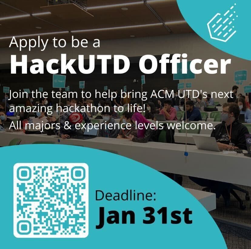 ACM UTD on LinkedIn: HackUTD Officer Applications are open! HackUTD is ... ACM UTD on LinkedIn: HackUTD Officer Applications are open! HackUTD is ...