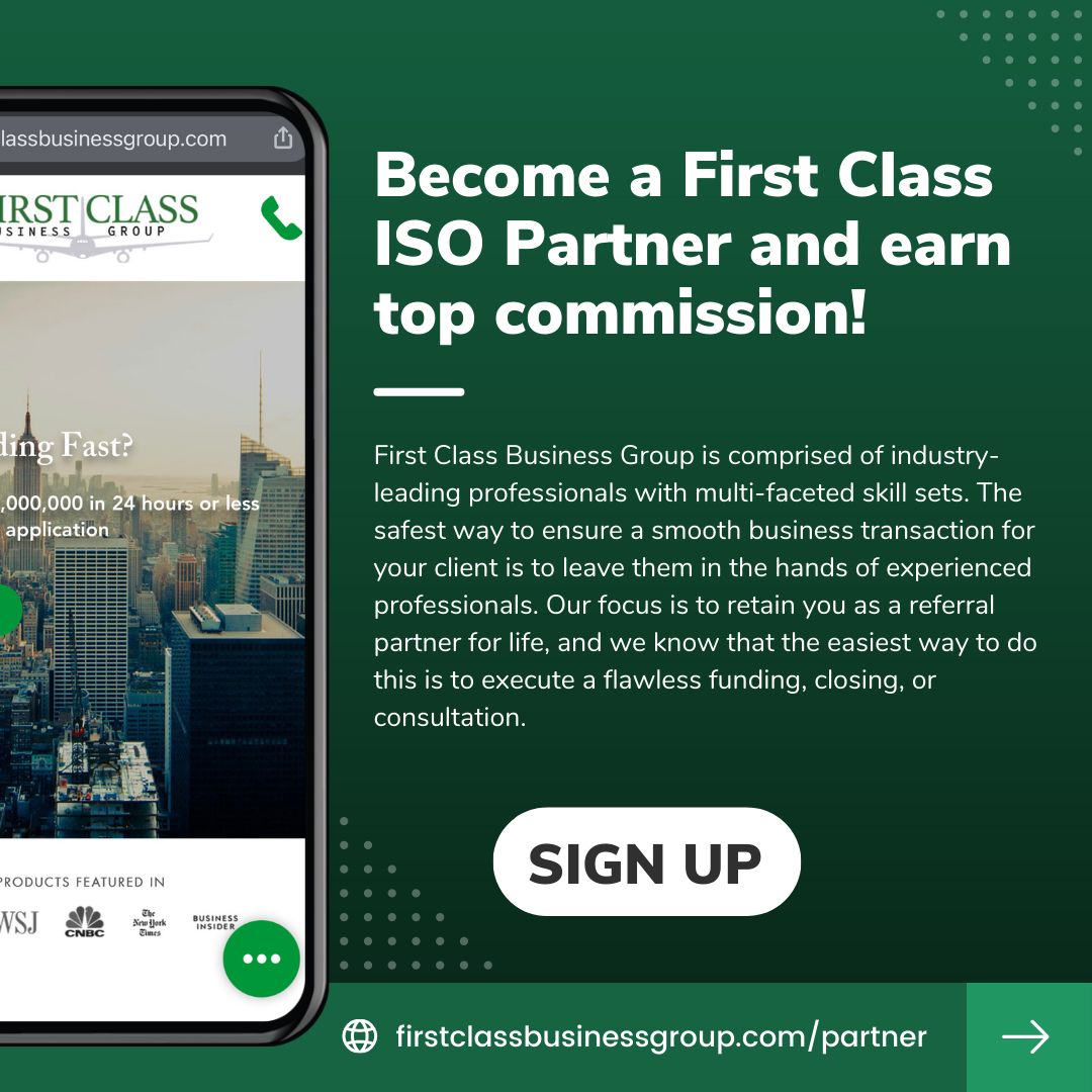 First Class Business Group on LinkedIn: Become a First Class ISO ... First Class Business Group on LinkedIn: Become a First Class ISO ...