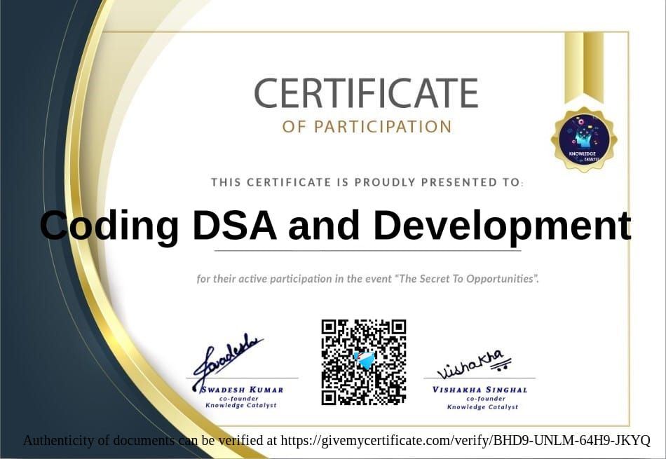 Astha Kumari on LinkedIn: #knowledgecatalyst #webinar #certification Astha Kumari on LinkedIn: #knowledgecatalyst #webinar #certification