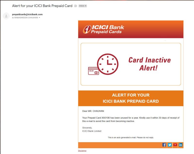 Ramasheesh Chauhan on LinkedIn: Hi ICICI Bank, I am getting below alert ... Ramasheesh Chauhan on LinkedIn: Hi ICICI Bank, I am getting below alert ...