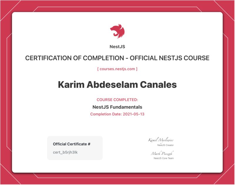 Karim Abdeselam Canales on LinkedIn: #angular #nodejs #backend #nestjs ... Karim Abdeselam Canales on LinkedIn: #angular #nodejs #backend #nestjs ...