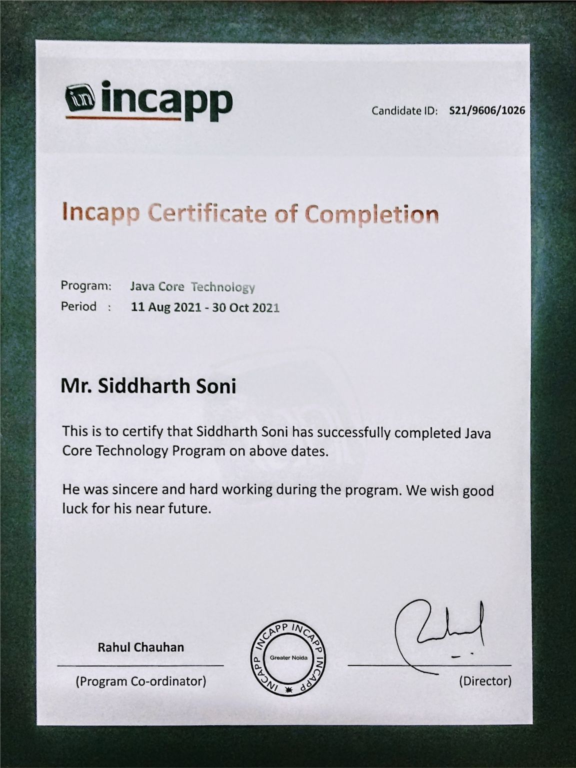 Siddharth Soni on LinkedIn: #corejava #incapp #java Siddharth Soni on LinkedIn: #corejava #incapp #java