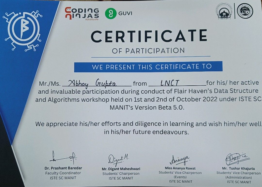 Abhay Gupta on LinkedIn: #connections #datastructures #algorithms #lnct ... Abhay Gupta on LinkedIn: #connections #datastructures #algorithms #lnct ...