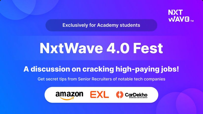 Manideep Kalyanapu on LinkedIn: NxtWave 4.0… Manideep Kalyanapu on LinkedIn: NxtWave 4.0…