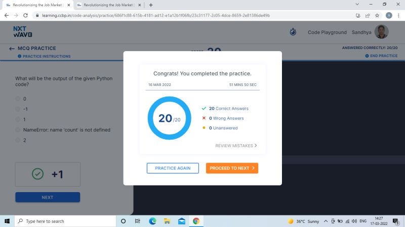 sandhya puli on LinkedIn: #day #ccbp #nxtwave #30daysofcodechallenge sandhya puli on LinkedIn: #day #ccbp #nxtwave #30daysofcodechallenge