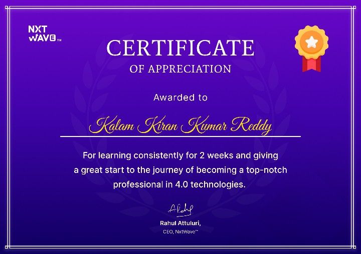 Kalam Kiran Kumar Reddy on LinkedIn: #ccbpacademy #nxtwave #htmlcss # ... Kalam Kiran Kumar Reddy on LinkedIn: #ccbpacademy #nxtwave #htmlcss # ...