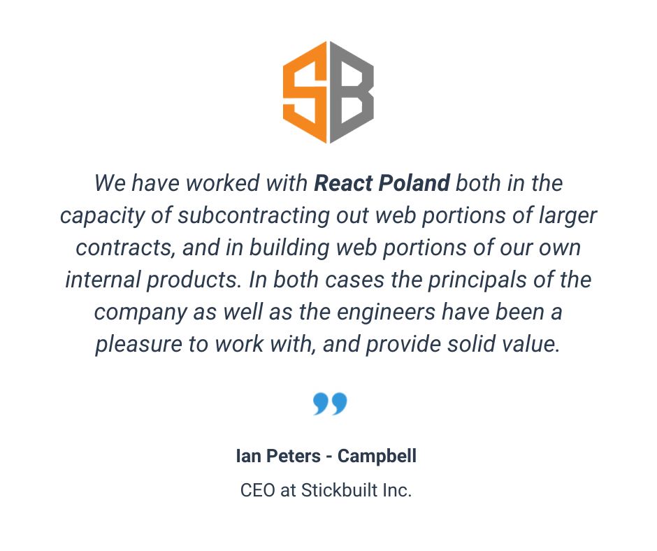 React Poland on LinkedIn: #stickbuilt #reactpoland #reactjs # ... React Poland on LinkedIn: #stickbuilt #reactpoland #reactjs # ...
