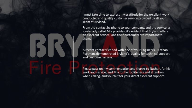 BRYLAND FIRE PROTECTION LIMITED on LinkedIn: #customerservice BRYLAND FIRE PROTECTION LIMITED on LinkedIn: #customerservice
