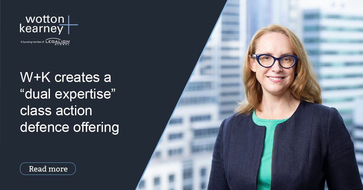 Wotton Kearney on LinkedIn: W+K creates a “dual expertise” class action ... Wotton Kearney on LinkedIn: W+K creates a “dual expertise” class action ...