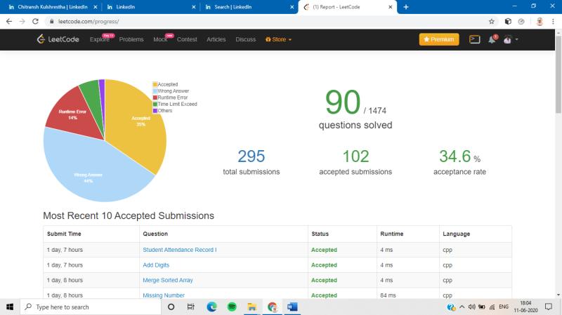 Aniruddha Bhattacharya on LinkedIn: #leetcode Aniruddha Bhattacharya on LinkedIn: #leetcode