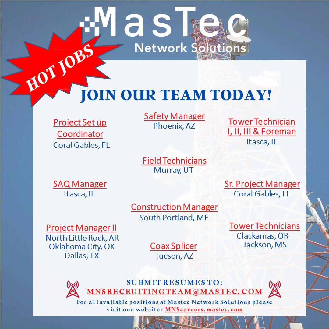 MasTec Communications Group on LinkedIn: #jobs #hiring #careers # ... MasTec Communications Group on LinkedIn: #jobs #hiring #careers # ...