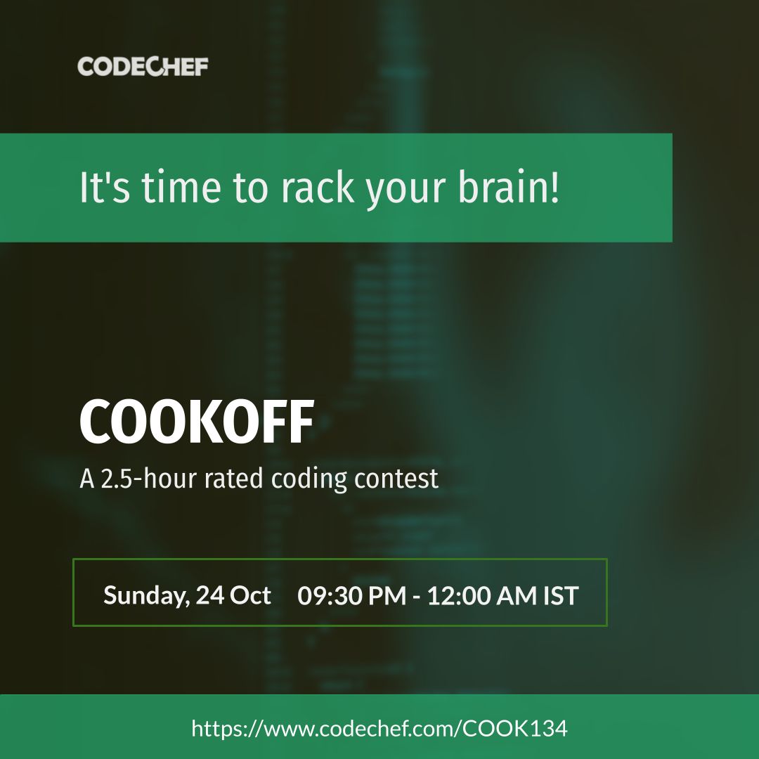 CodeChef on LinkedIn: #coding #programming #contest #codechef CodeChef on LinkedIn: #coding #programming #contest #codechef