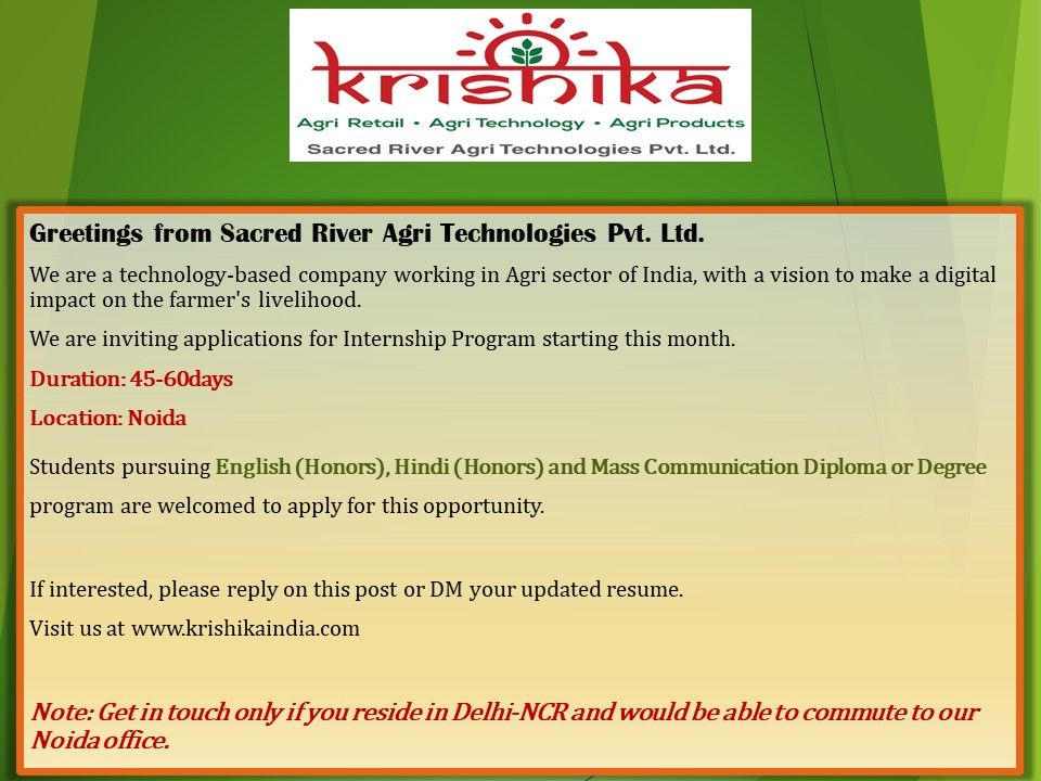 #internship #opportunity | Purva Choudhary #internship #opportunity | Purva Choudhary