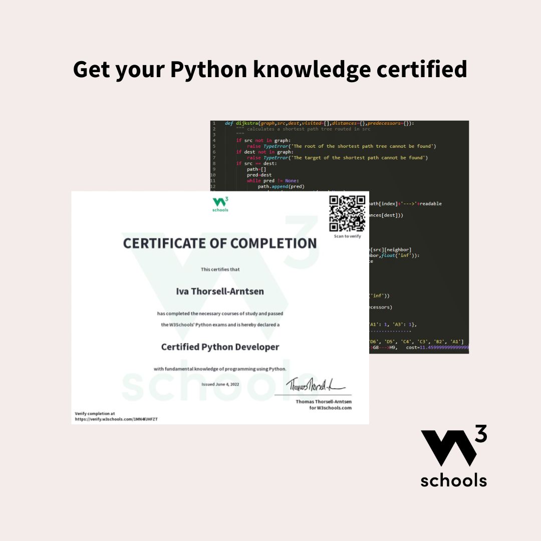 W3Schools.com on LinkedIn: #certificate #coding #education #learning # ... W3Schools.com on LinkedIn: #certificate #coding #education #learning # ...