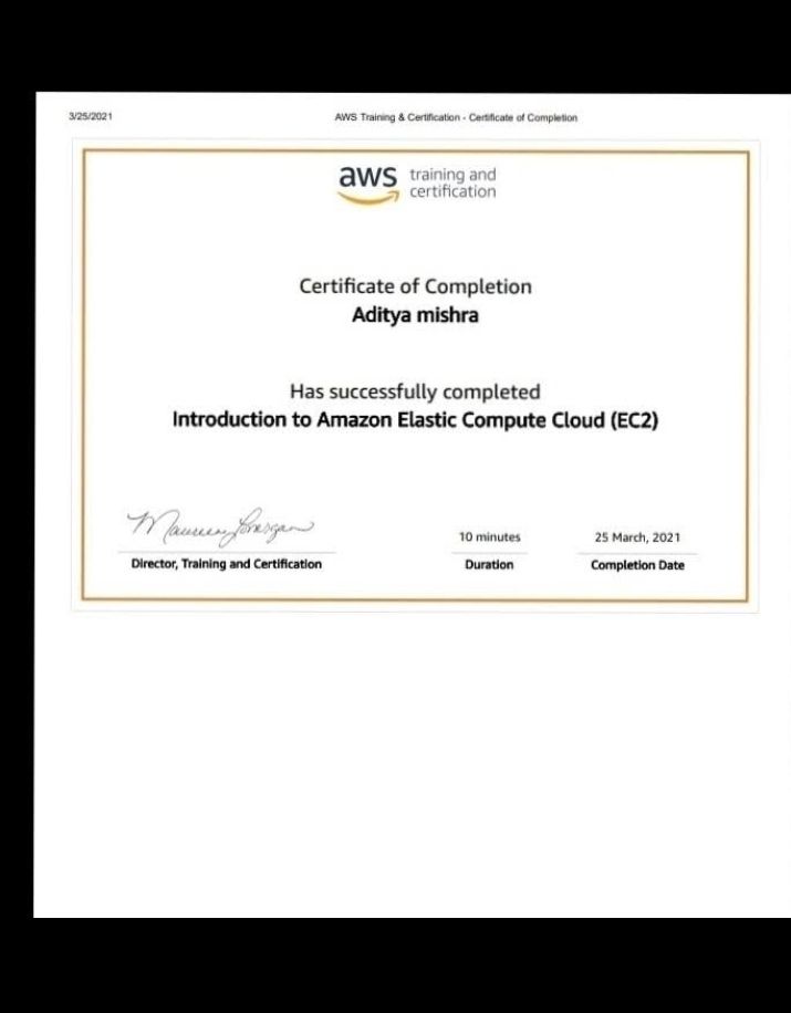 Aditya Mishra on LinkedIn: #aws Aditya Mishra on LinkedIn: #aws