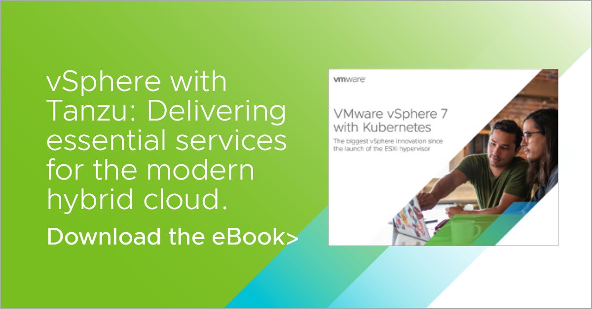 Manoj Rai on LinkedIn: vSphere with Tanzu is the biggest vSphere ... Manoj Rai on LinkedIn: vSphere with Tanzu is the biggest vSphere ...