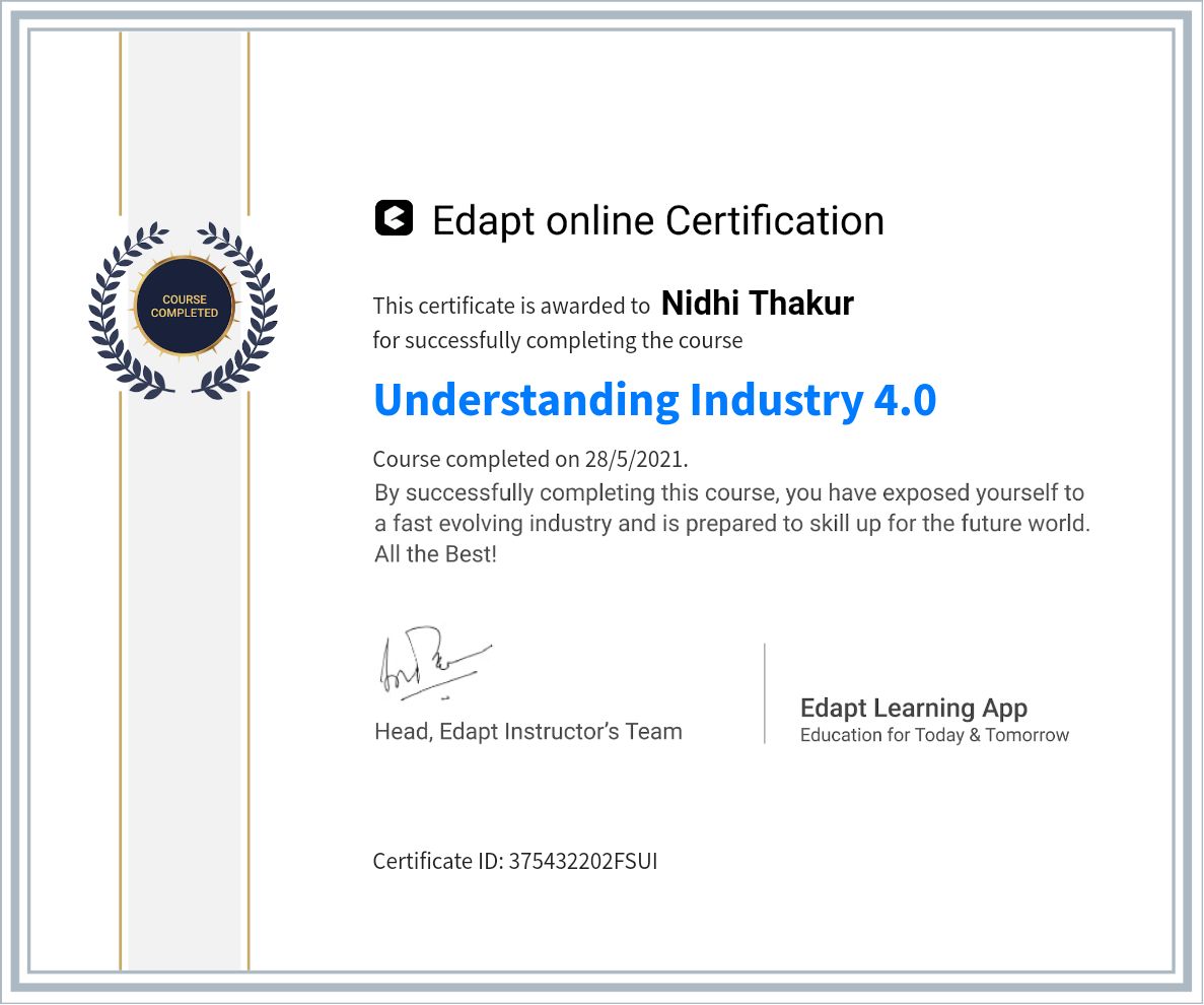 Nidhi Thakur on LinkedIn: Understanding Industry 4.0 Nidhi Thakur on LinkedIn: Understanding Industry 4.0