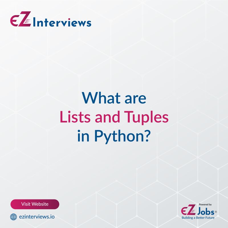 EzJobs on LinkedIn: #python #pythoninterview #pythonprogramming # ... EzJobs on LinkedIn: #python #pythoninterview #pythonprogramming # ...