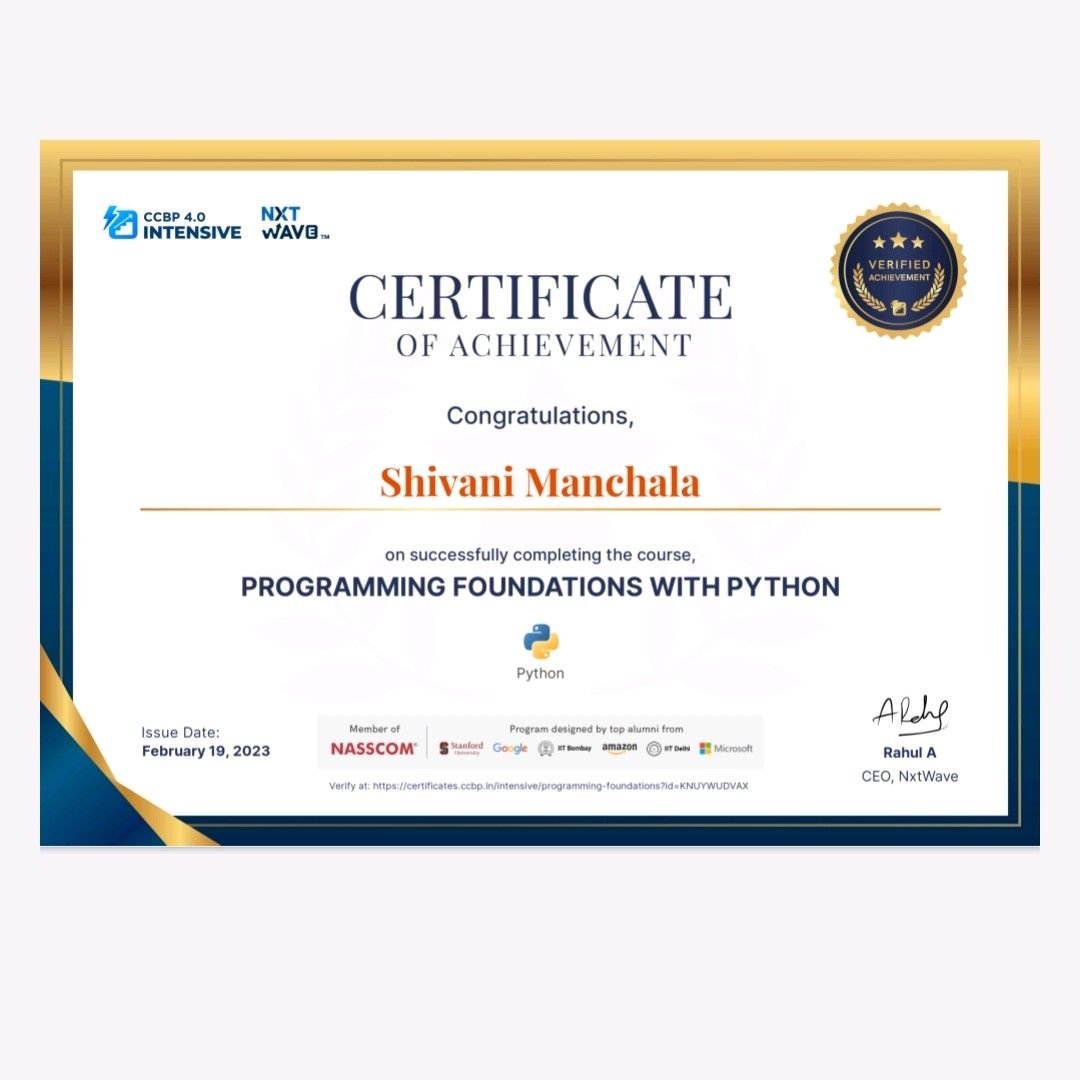Shivani Manchala on LinkedIn: #pythonprogramming #python #pythoncoding ... Shivani Manchala on LinkedIn: #pythonprogramming #python #pythoncoding ...
