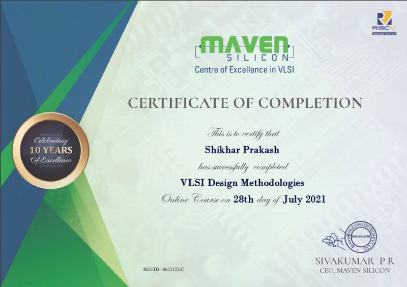 Shikhar Prakash on LinkedIn: #vlsitraining #vlsi #verilog Shikhar Prakash on LinkedIn: #vlsitraining #vlsi #verilog