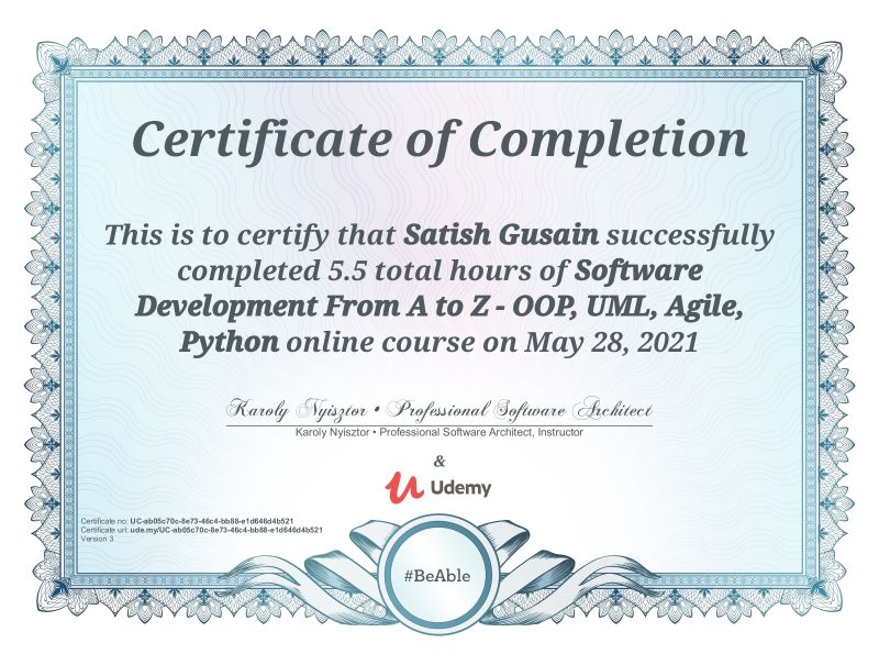 Satish Gusain on LinkedIn: #learningcontinues Satish Gusain on LinkedIn: #learningcontinues
