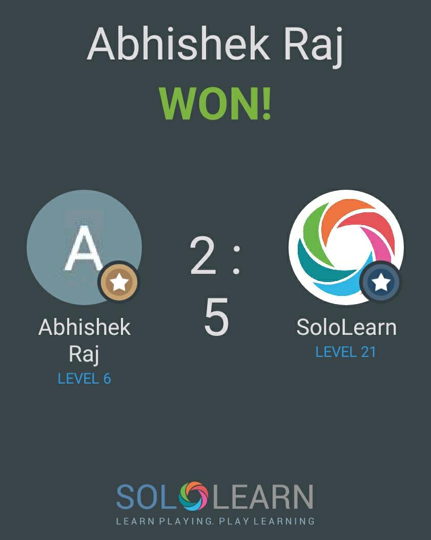Abhishek Raj verma on LinkedIn: #python #challengeyourself #winner Abhishek Raj verma on LinkedIn: #python #challengeyourself #winner