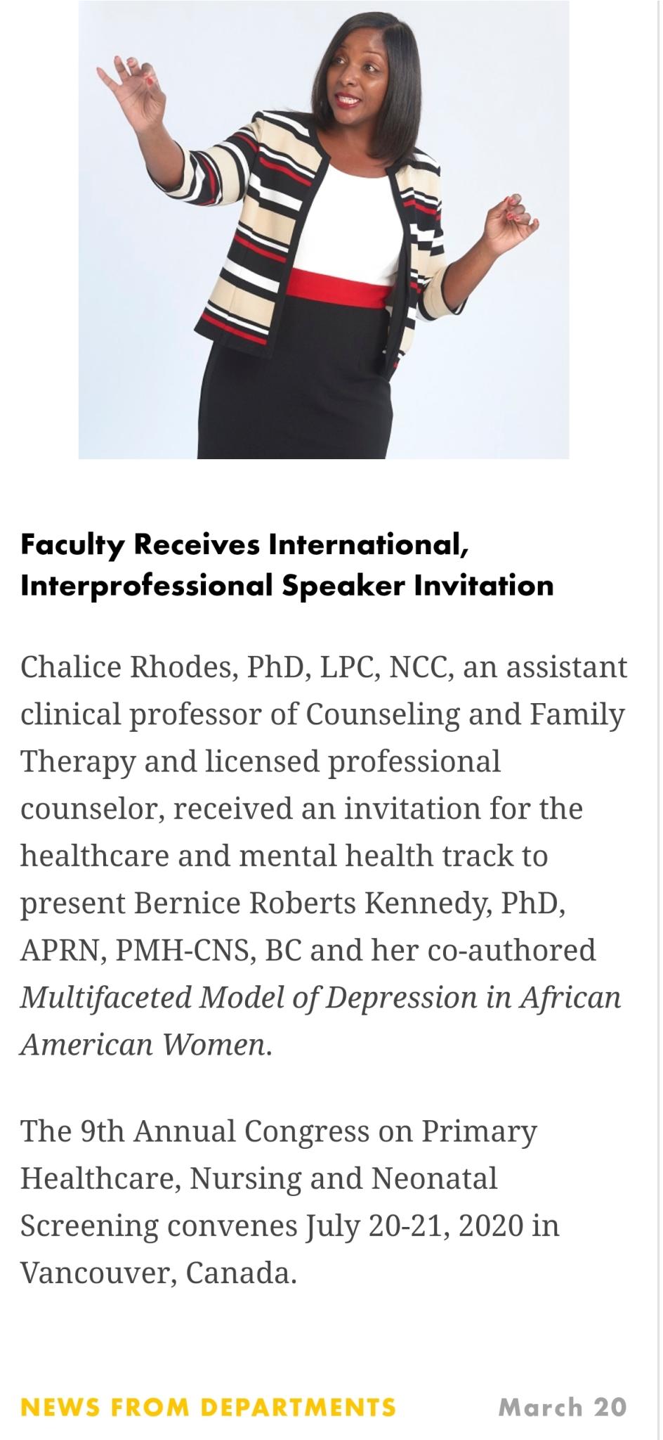 #drchalice | Dr. Chalice C. Rhodes, Ph.D., LPC, NCC, BC-TMH #drchalice | Dr. Chalice C. Rhodes, Ph.D., LPC, NCC, BC-TMH