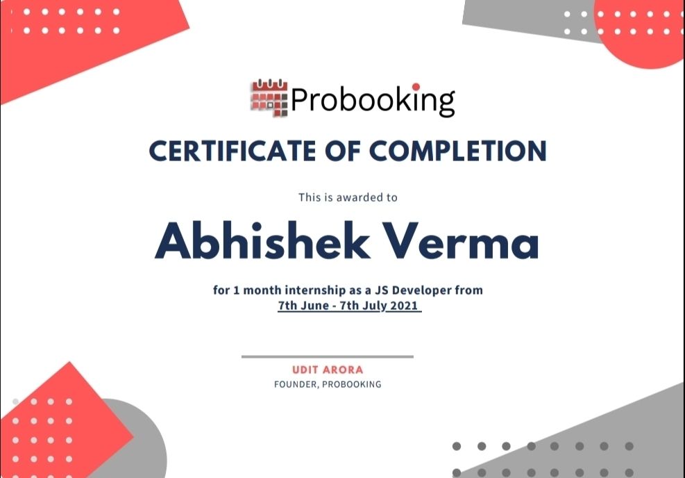 Abhishek Verma on LinkedIn: #developer #javascript #internship Abhishek Verma on LinkedIn: #developer #javascript #internship