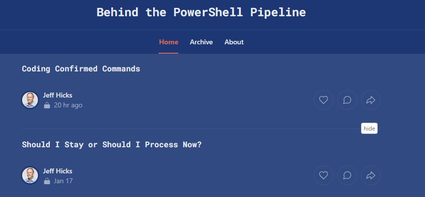 Jeffery Hicks on LinkedIn: #powershell Jeffery Hicks on LinkedIn: #powershell