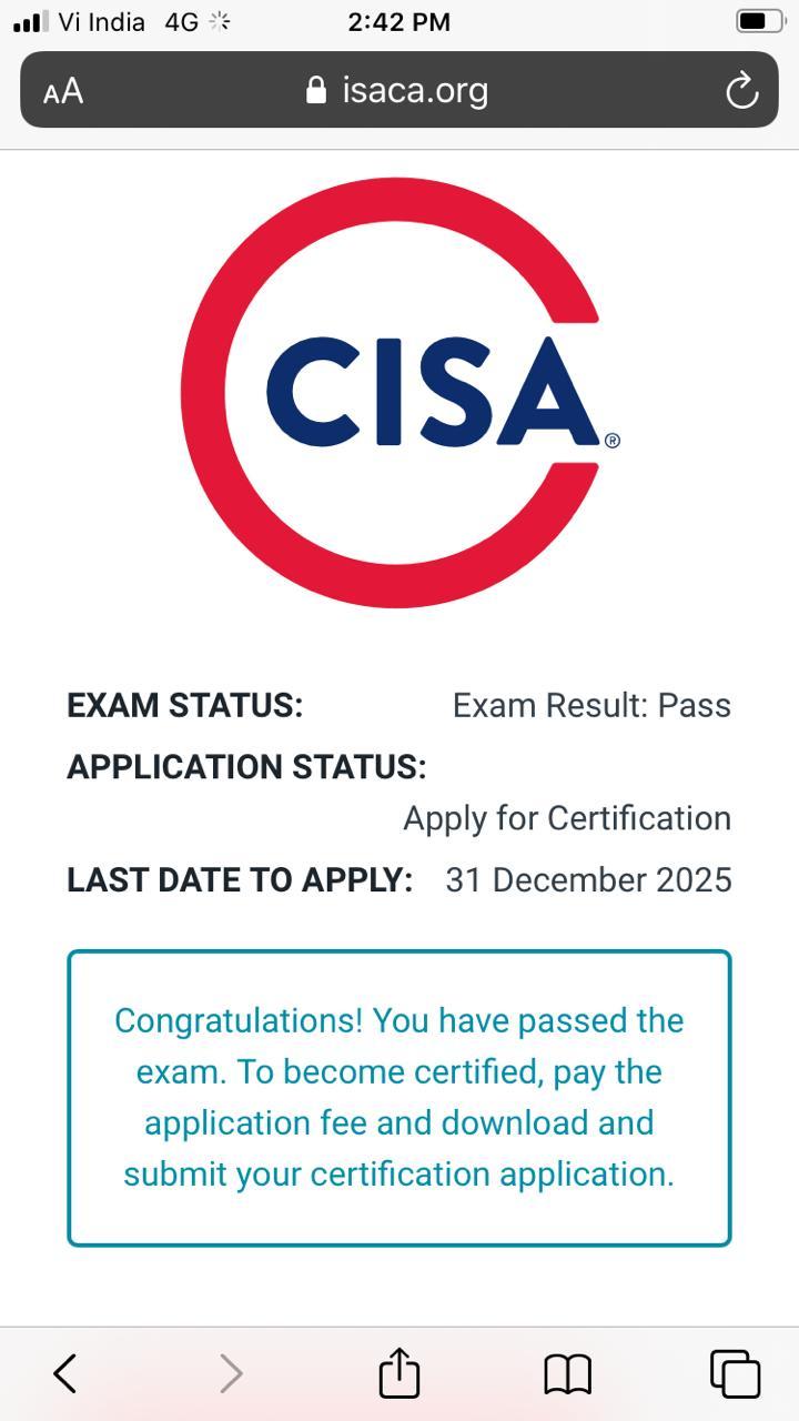 Varun Thaker, CISA on LinkedIn: #cisa #dcb #haribhakti | 12 comments Varun Thaker, CISA on LinkedIn: #cisa #dcb #haribhakti | 12 comments